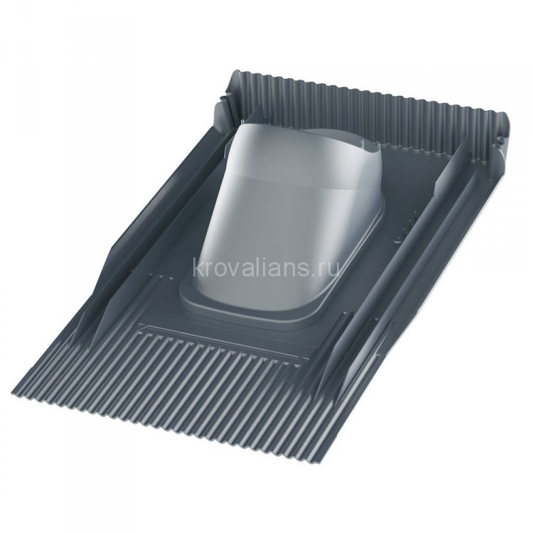 9 000 руб./шт, Vilpe UNITILE 2K-проходной элем. для цементо-песч.череп Серый